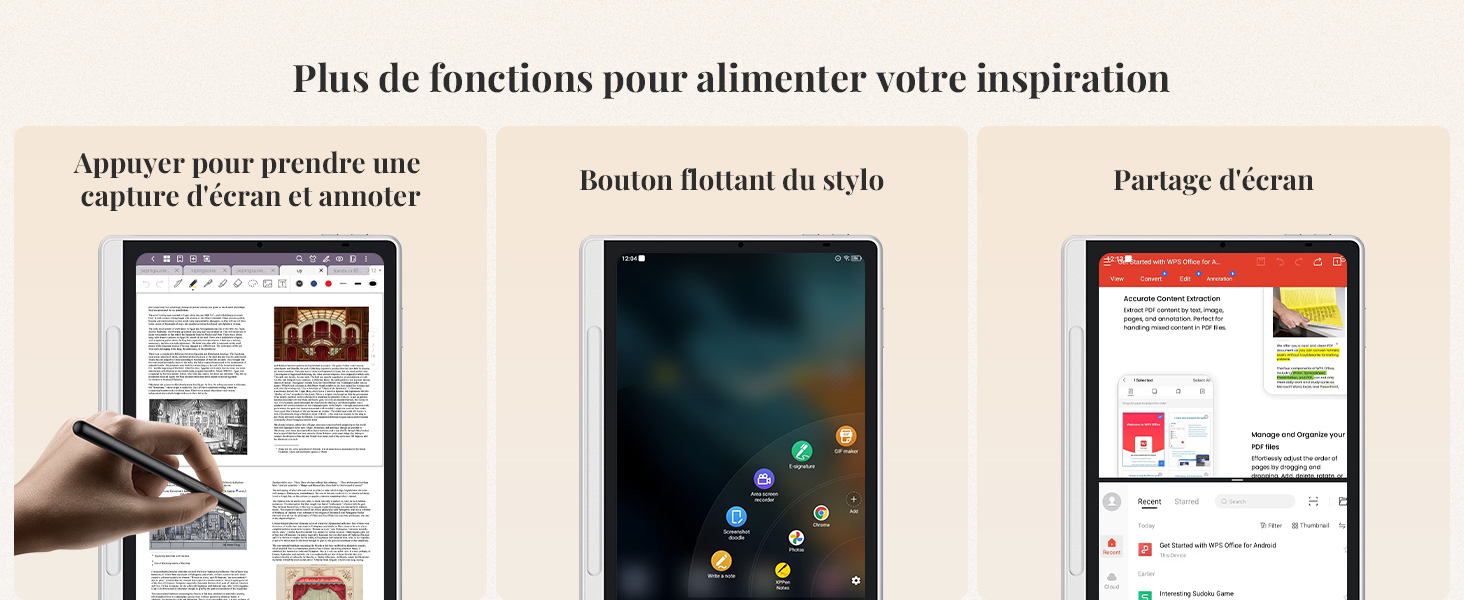 XPPen Magic Note Pad - Liseuse Couleur Ebook -Tablette Tactile - Bloc ...